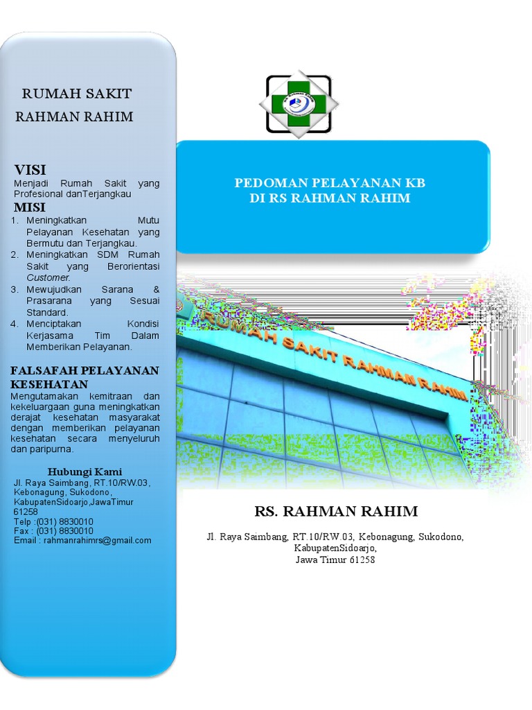 Prognas5-Ep5.1-Pedoman Pelayanan KB Di Rs Rahman Rahim | PDF