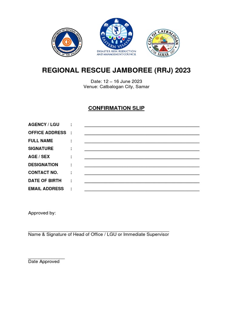 Confirmation-Slip RRJ | PDF