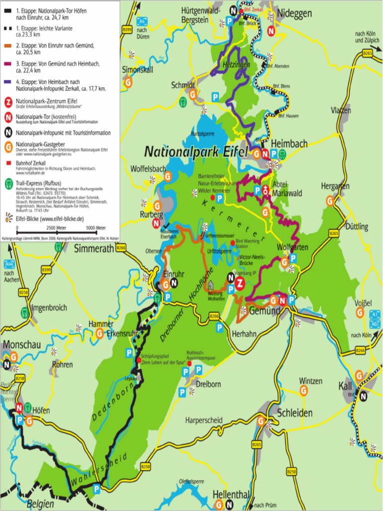 Karte Mit Verlauf Des Wildnis Trails | PDF