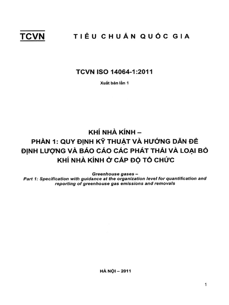 TCVN Iso14064-1-2011 | PDF