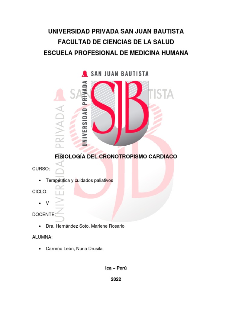 Fisiología del Cronotropismo Cardíaco | PDF | Ventrículo (corazón ...