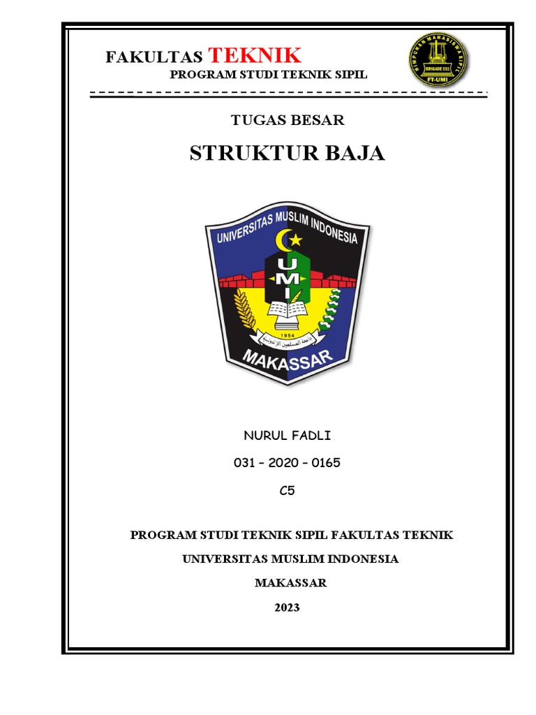 Tugas Besar Struktur Baja | PDF