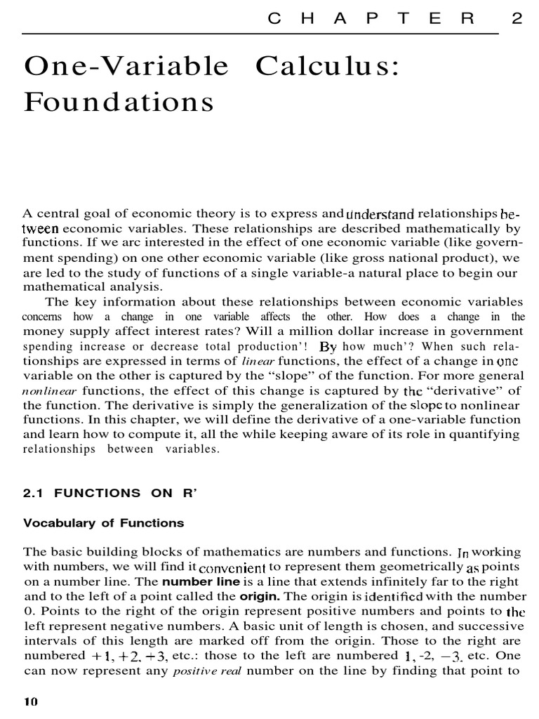 Chapter 2 One Variable Calculus 21 22 Simon and Blume | PDF | Function ...
