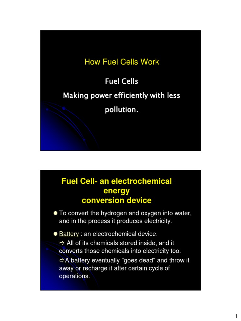 How Fuel Cells Work | Download Free PDF | Fuel Cell | Electrochemistry