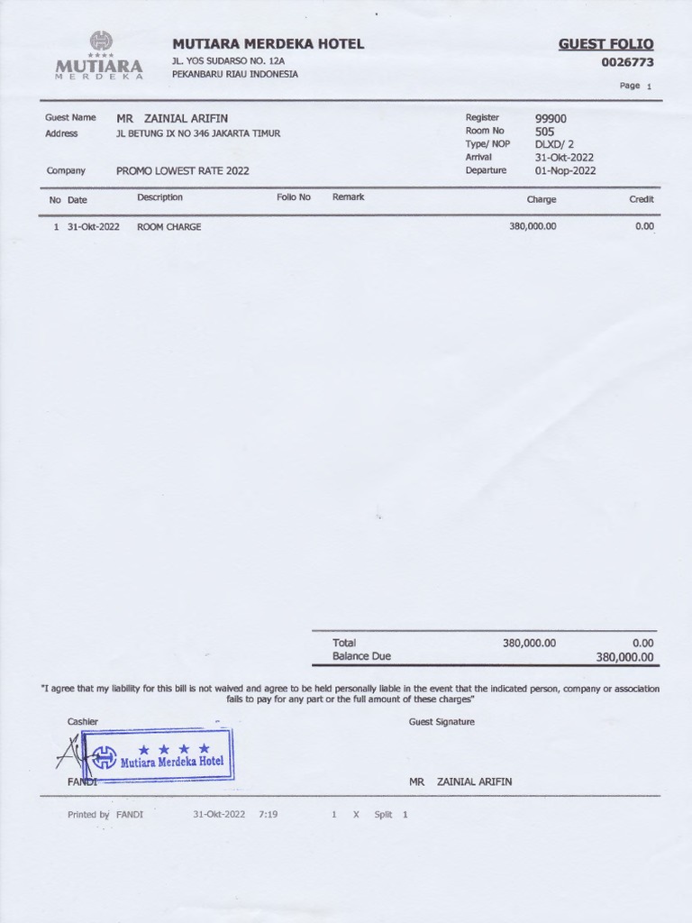 Hotel Mutiara Merdeka | PDF