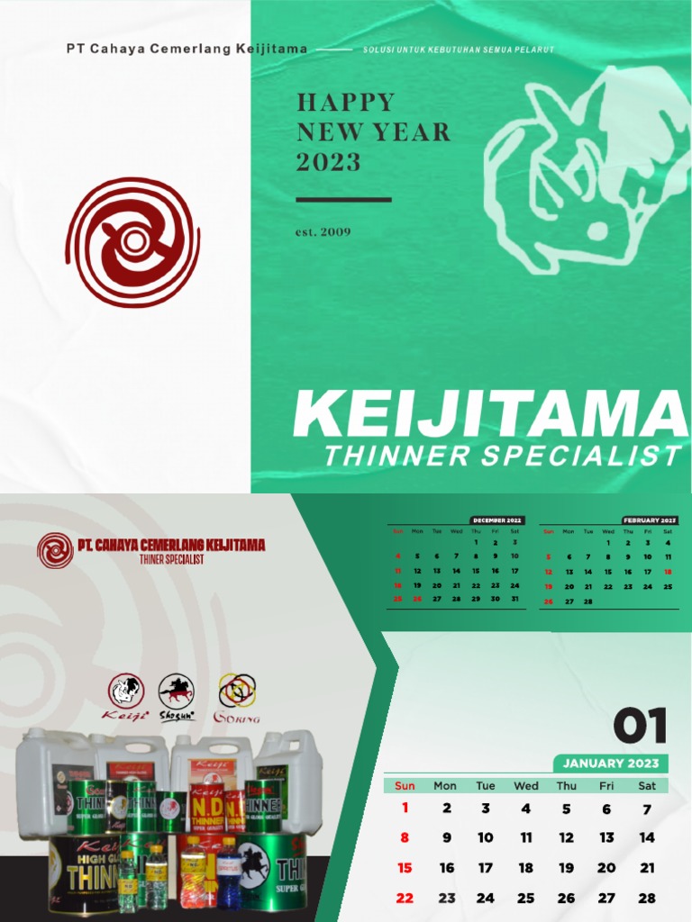 Desain Kalender Pt. Cahaya Cemerlang Keijitama 2 | PDF