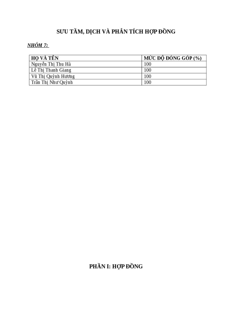 123doc Suu Tam Dich Va Phan Tich Hop Dong Gia Cong Cua Cong Ty May Mac Thang | PDF | Business ...
