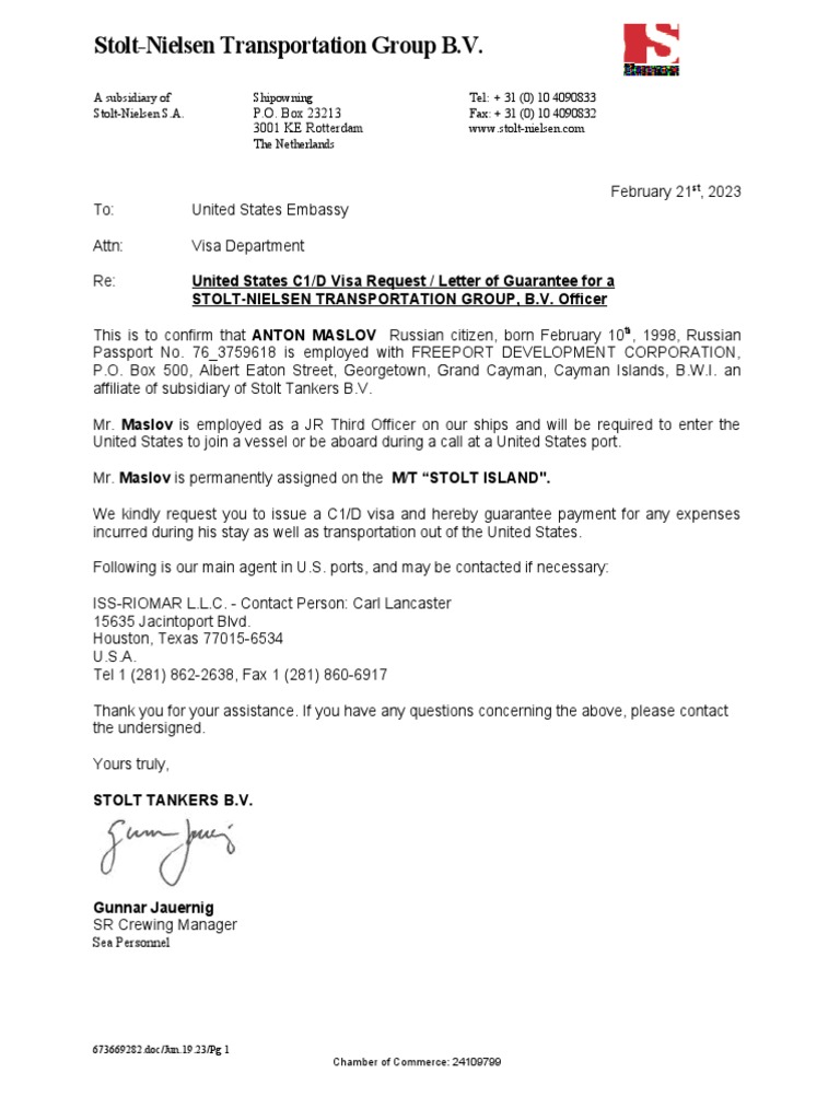 Letter of Guarantee | PDF