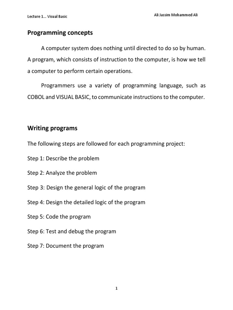 Computer | PDF | Programming | Computer Program Computer | PDF | Programming | Computer Program