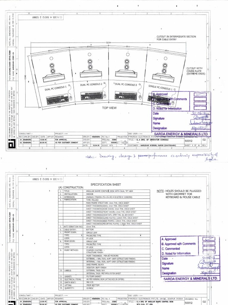 Approved Console Drawings | PDF