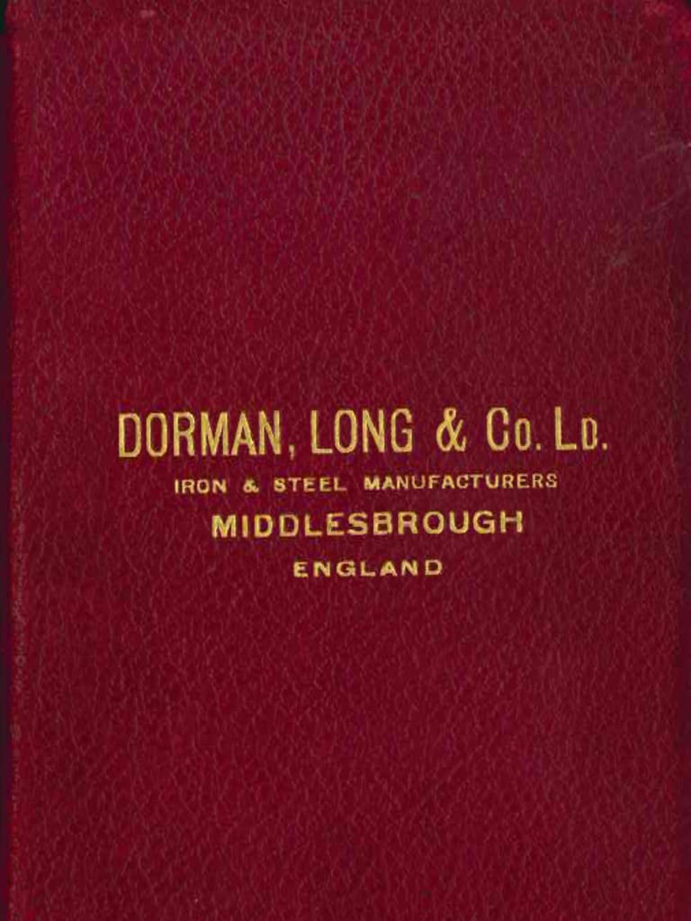 Dorman Long 1924 Handbook | Download Free PDF | Rail Transport | Steel