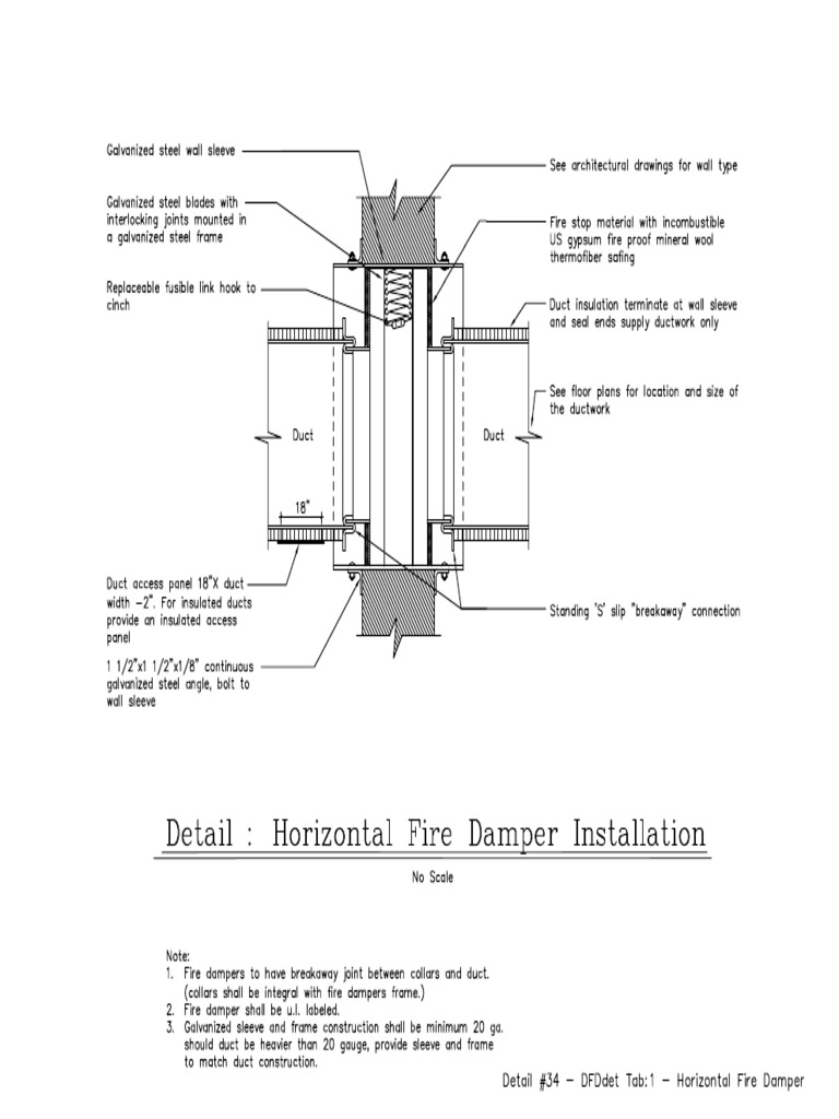 Fire Damper Installation | PDF