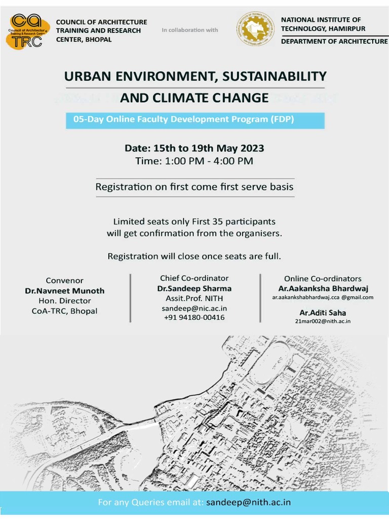 FDP On Urban Environment, Sustainability, and Climate Change | PDF ...