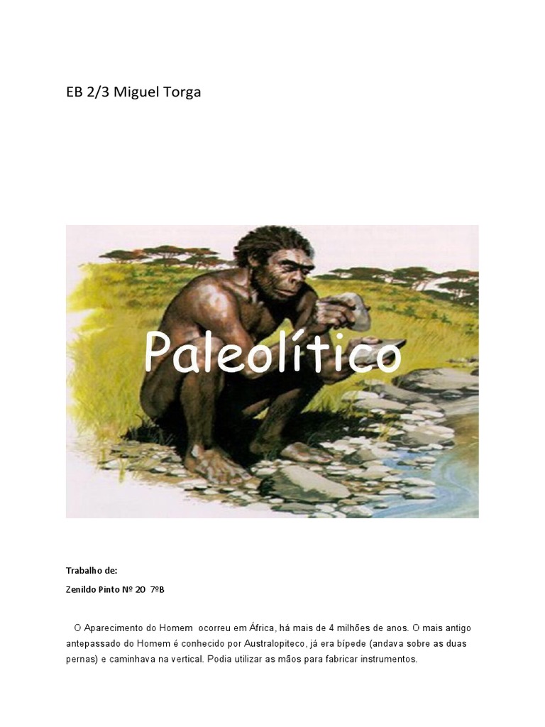 Paleolitico | PDF | Paleolítico | Humano