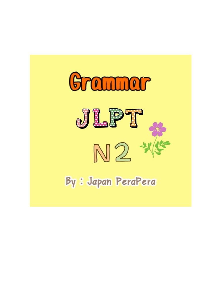 Ebook Grammar JLPT N2 | PDF