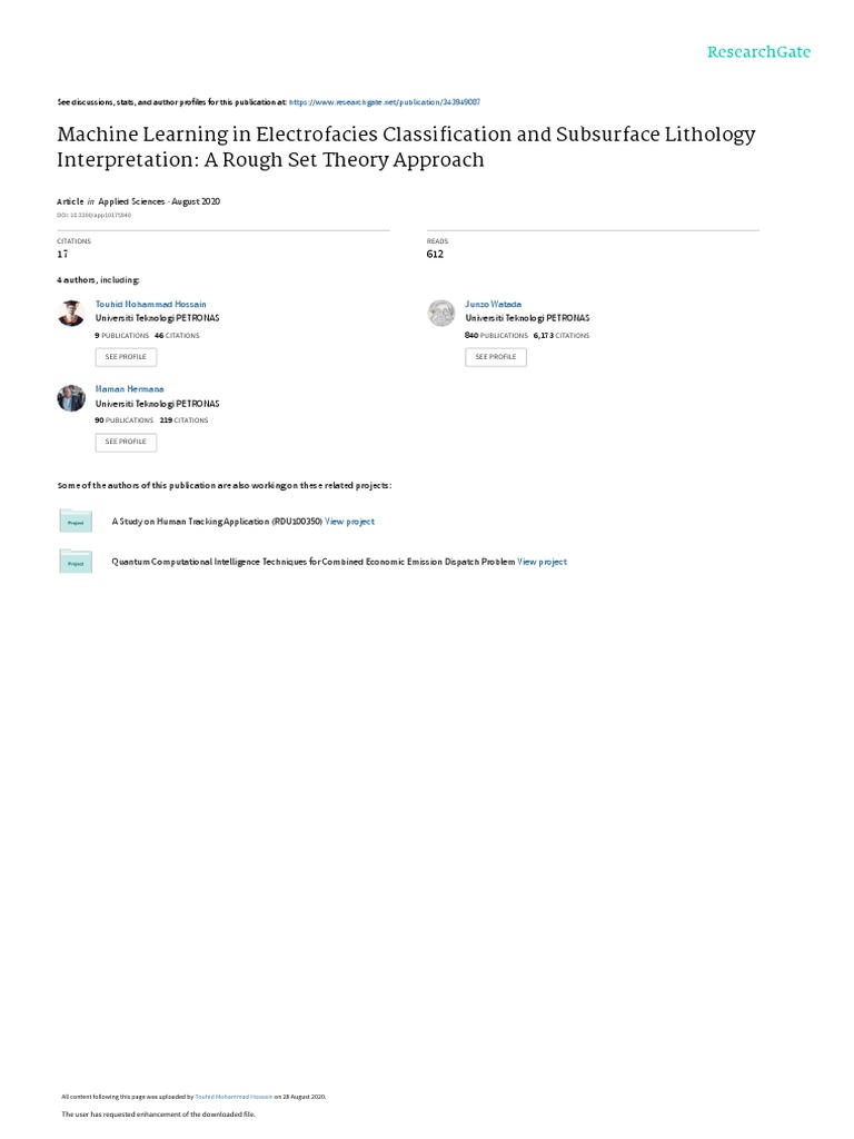 Electrofacies clustering using ML | PDF | Support Vector Machine ...