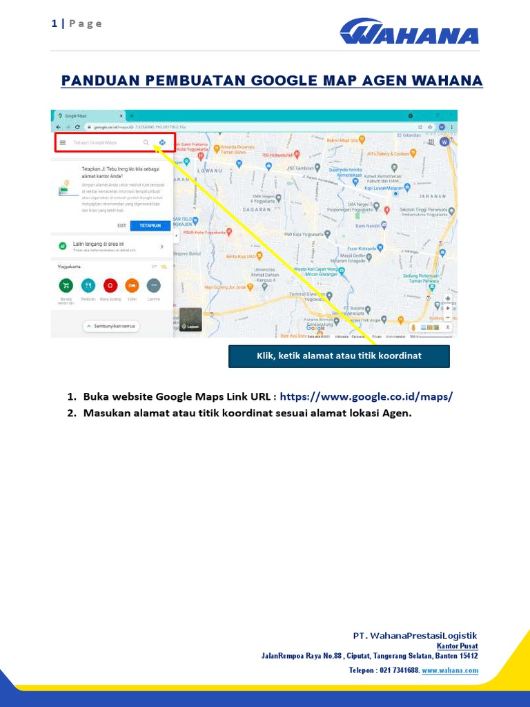 Panduan Pembuatan Google Map Rev | PDF