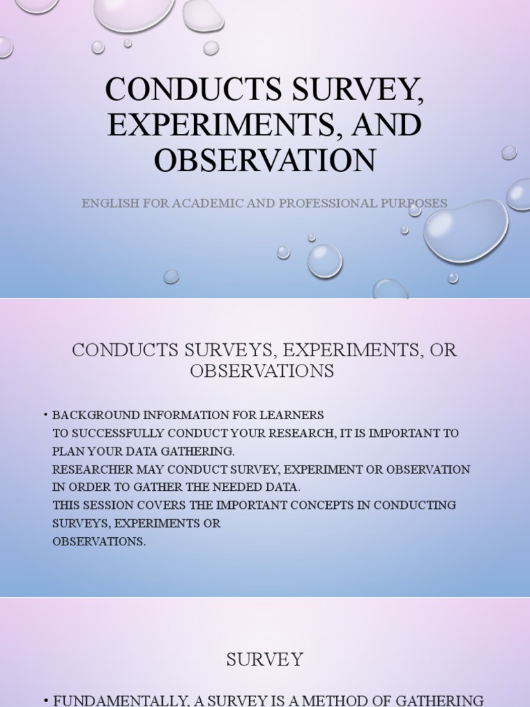 Eapp Report | PDF | Experiment | Observation