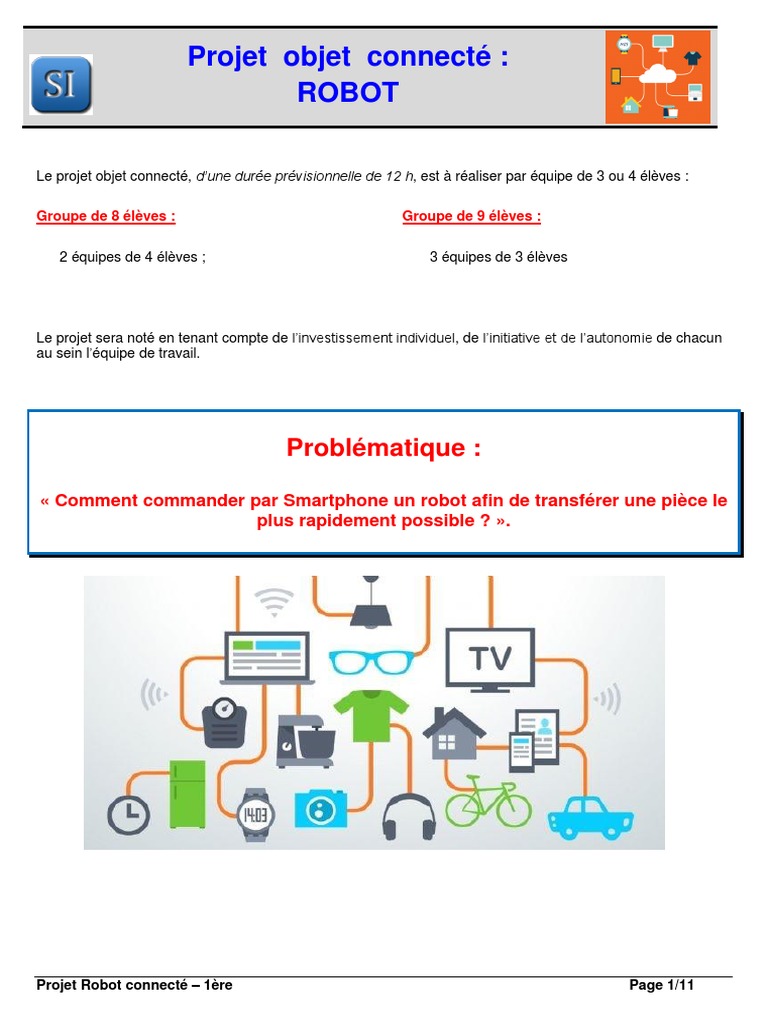 Projet Objet Connecte 2022 2023 Robot | PDF