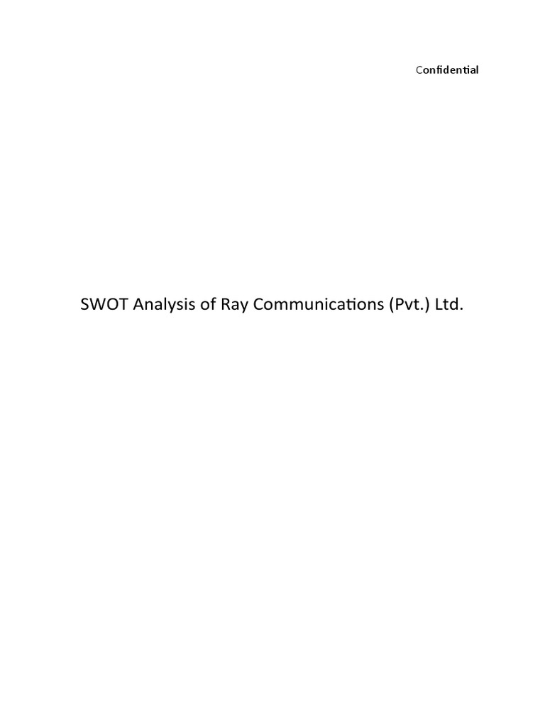 SWOT Analysis of Ray Communications | PDF