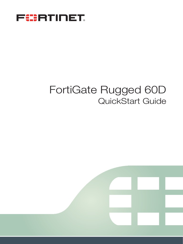 FortiGate Rugged 60D QuickStart | PDF | Electrical Connector | Command ...