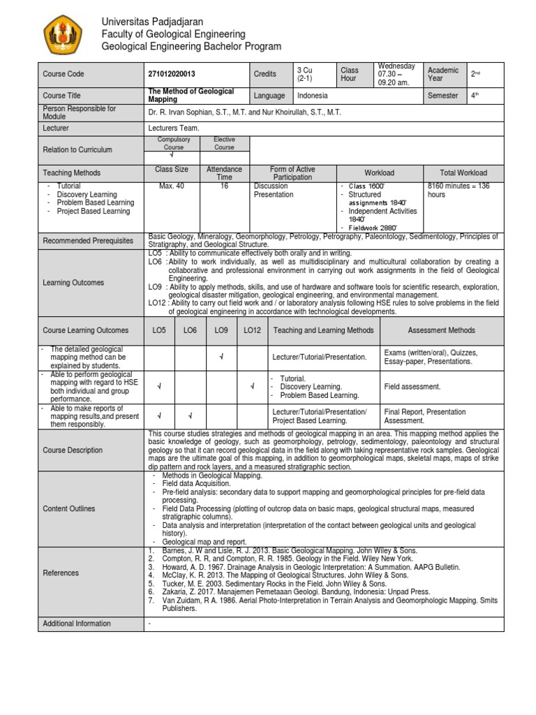 Geological Mapping for Students | PDF | Geology | Data