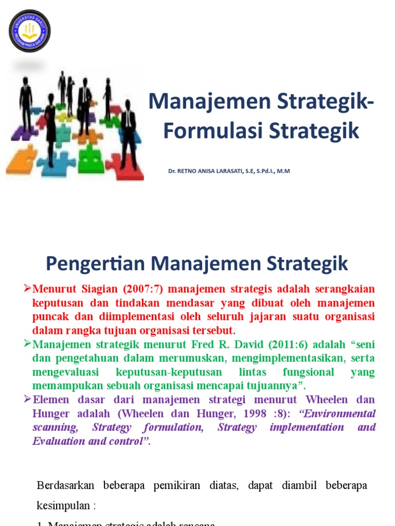 Formulasi Strategi | PDF