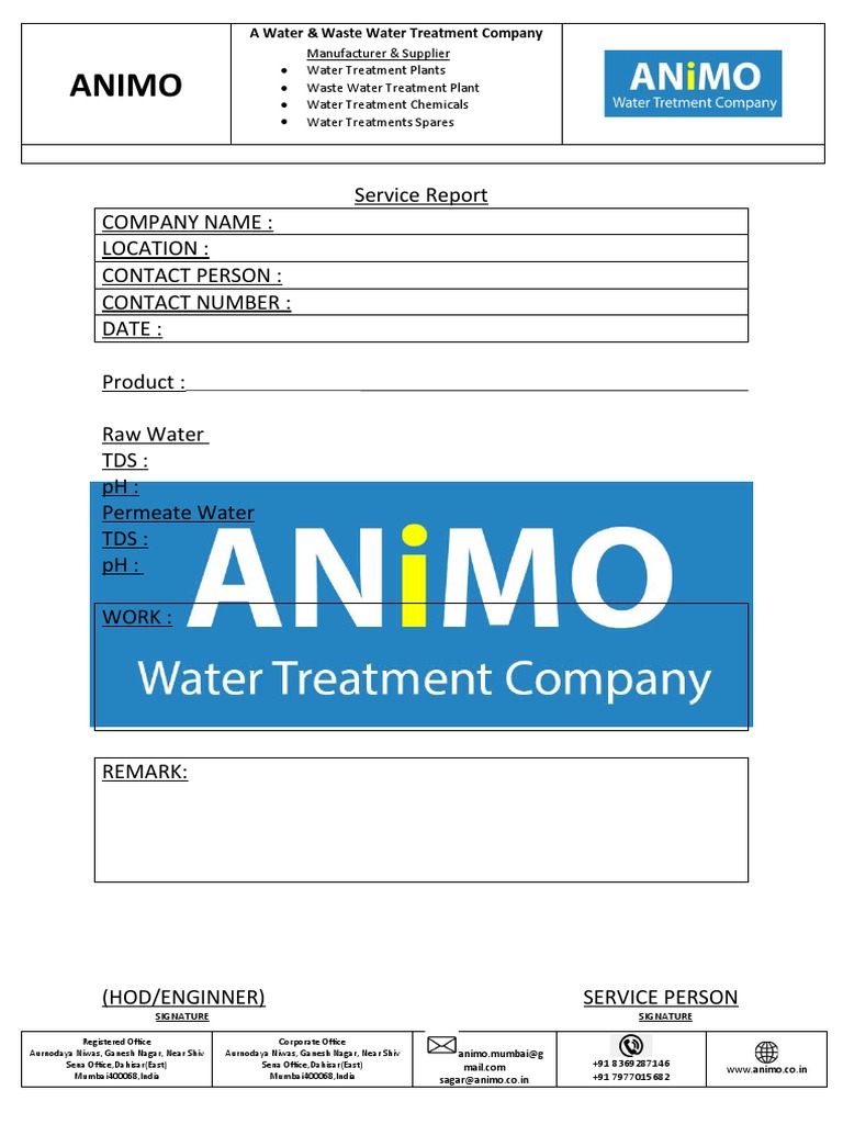 Service Report | PDF