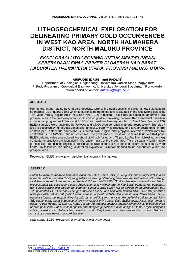 Lithogeochemical Exploration | PDF