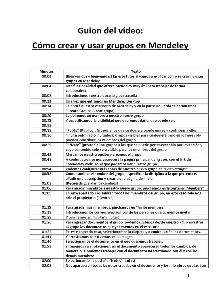Cómo Crear y Usar Grupos en Mendeley | Descargar gratis PDF | Software