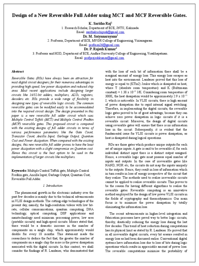 RFA - Final | PDF | Logic Gate | Theoretical Computer Science