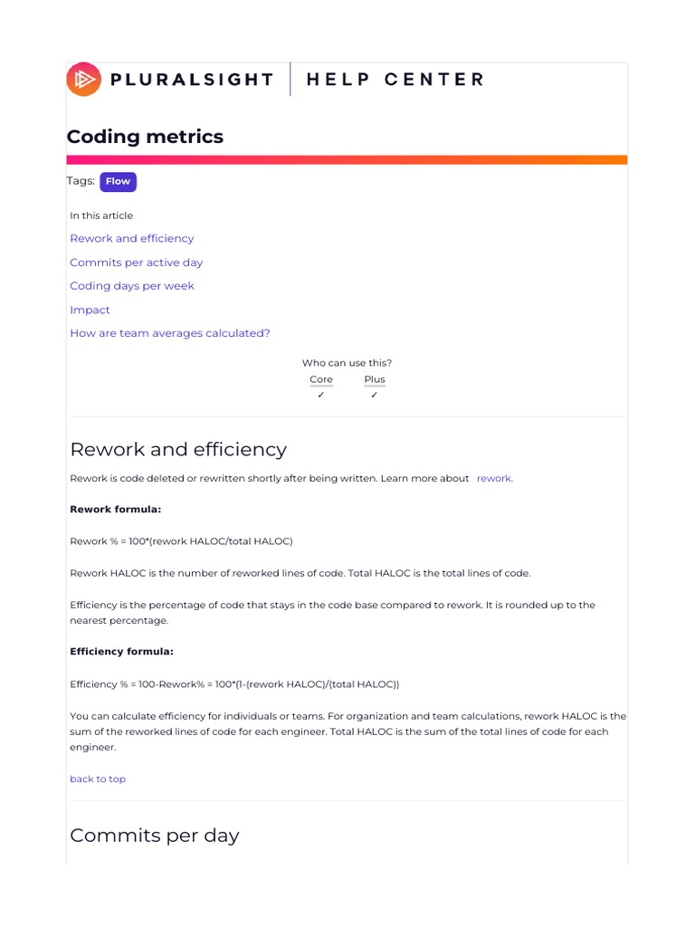Coding Metrics | PDF | Computing Coding Metrics | PDF | Computing