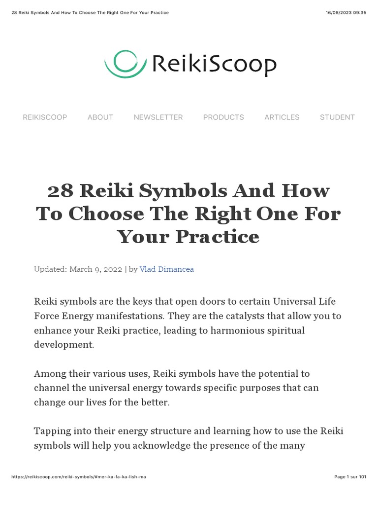 28 Reiki Symbols and How To Choose The Right One For Your Practice | PDF | Reiki