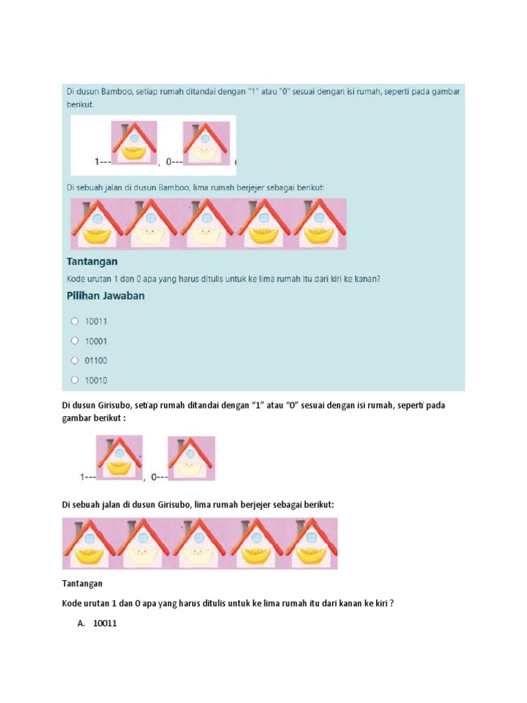 Soal CT KELAS 1 | PDF