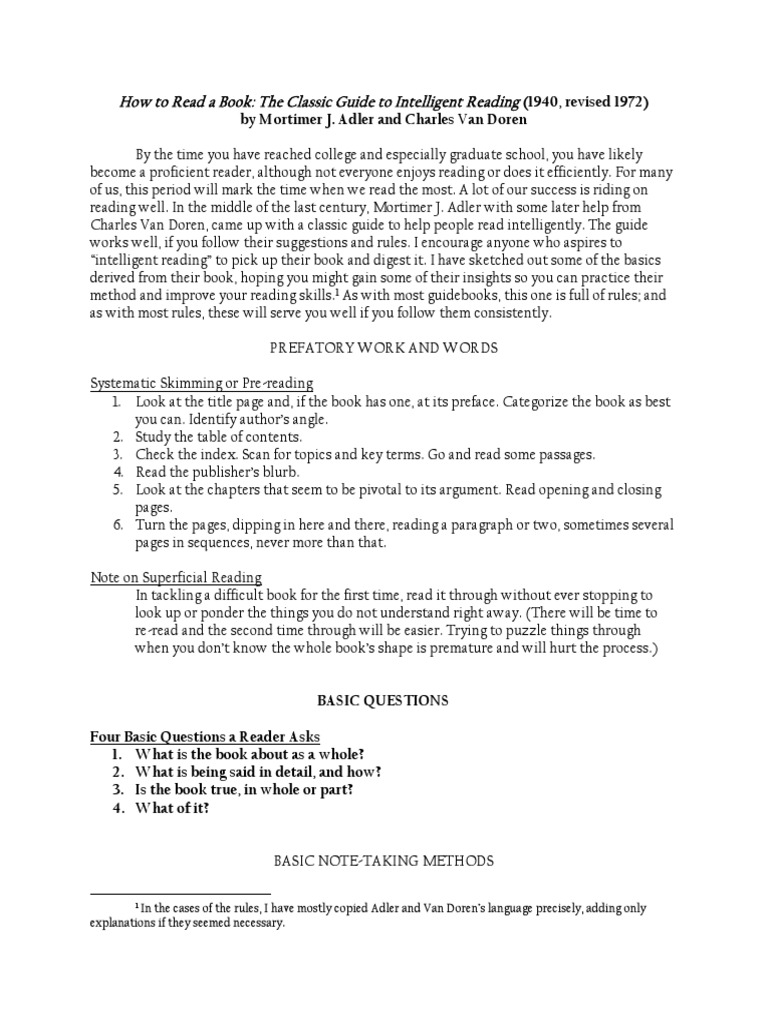 How to Read Books With Syntopical Reading 1 | PDF | Argument | Knowledge