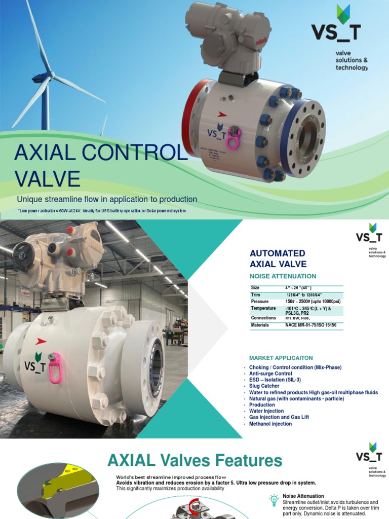 VST - Axial Flow Catalog - 2021.R010 | PDF | Valve | Actuator