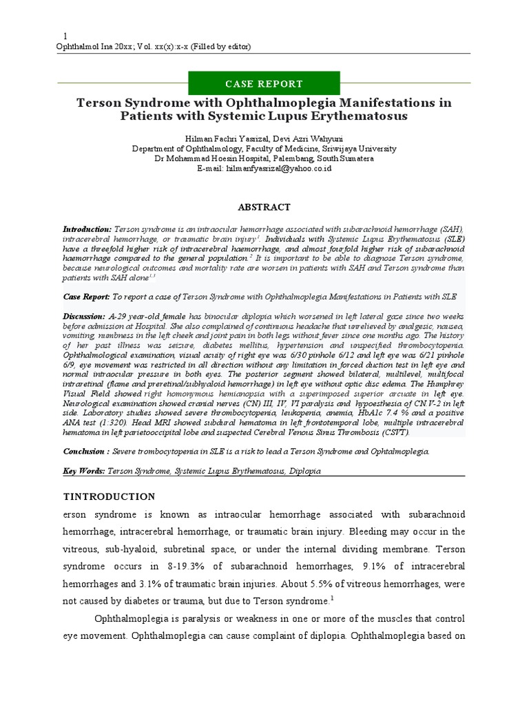 (Edit) CASE REPORT Hilman NO Translate | PDF