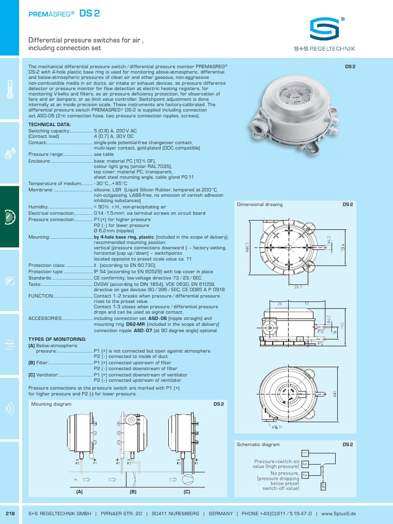 Regeltechnik Technical | PDF | Switch | Pressure Measurement