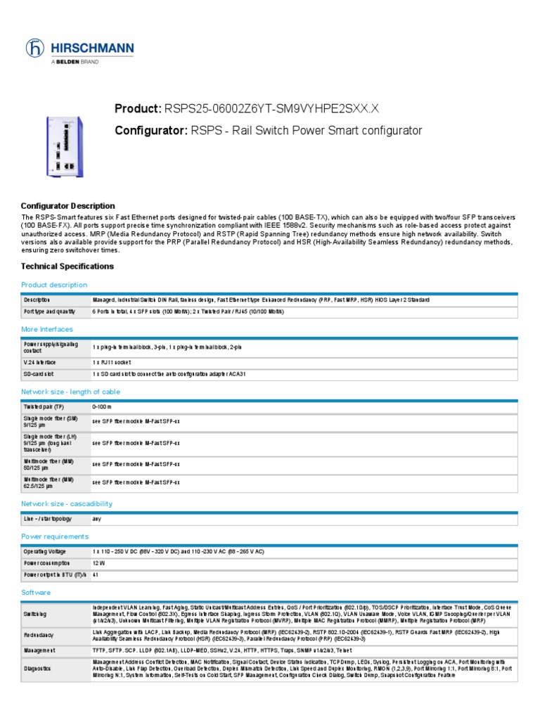 RSPS25 06002Z6YT SM9VYHPE2SXXX - Techdata | PDF | Telecommunications ...
