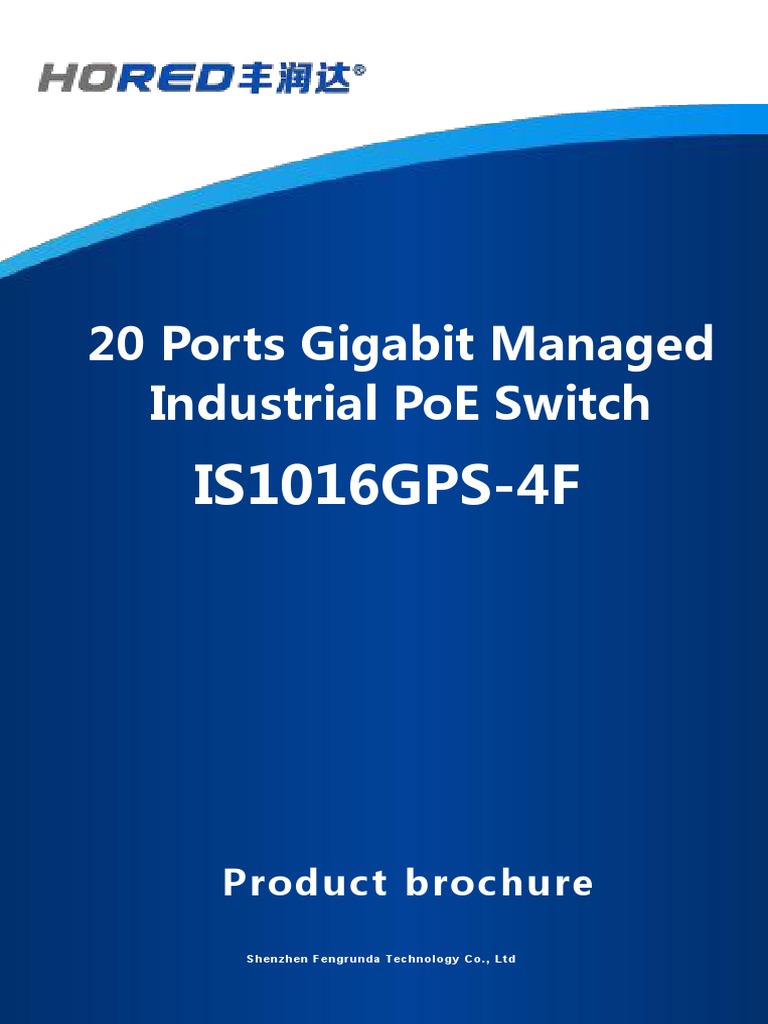 Industrial switch - IS1016GPS-4F Datasheet | PDF | Computer Network ...