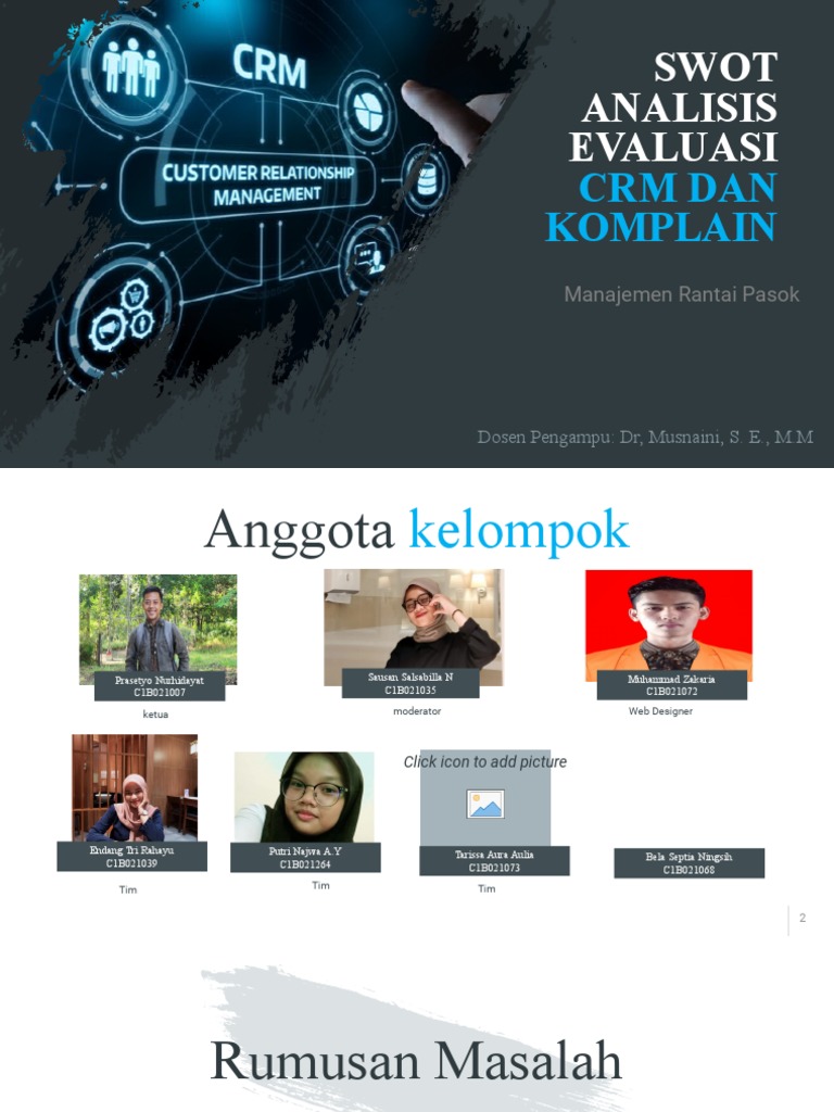 Analisis SWOT CRM dan Manajemen Komplain | PDF | Bisnis | Pengelolaan ...