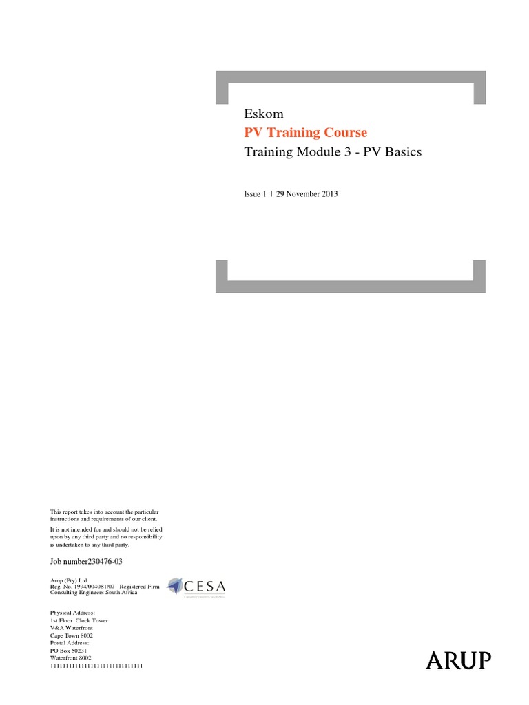 LG - PV 003 - PV Basics PDF | PDF | Photovoltaics | Photovoltaic System