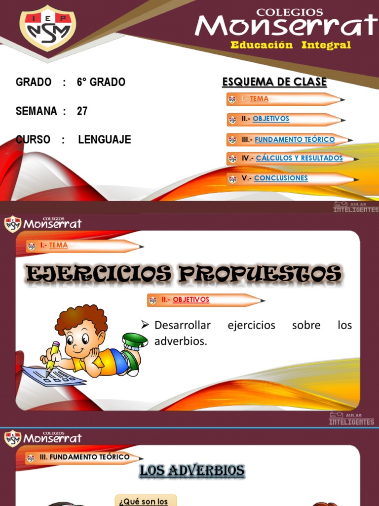 6to+leng +sem ++27-1 | PDF | Adverbio | Tipología Lingüística