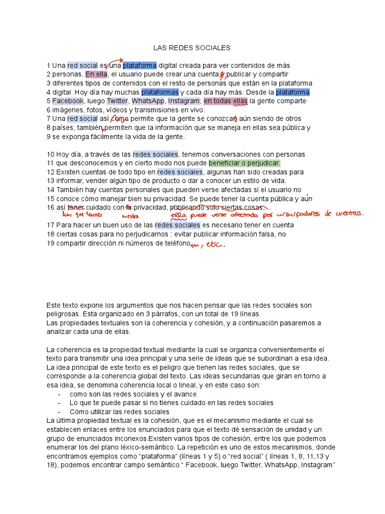 TEXTO ARGUMENTATIVO | PDF | Servicio de redes sociales | Tecnologías de ...
