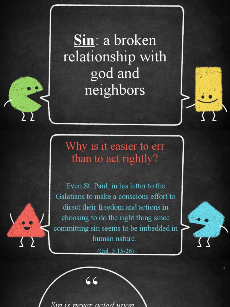 Sin: A Broken: Relationship With God and Neighbors | PDF