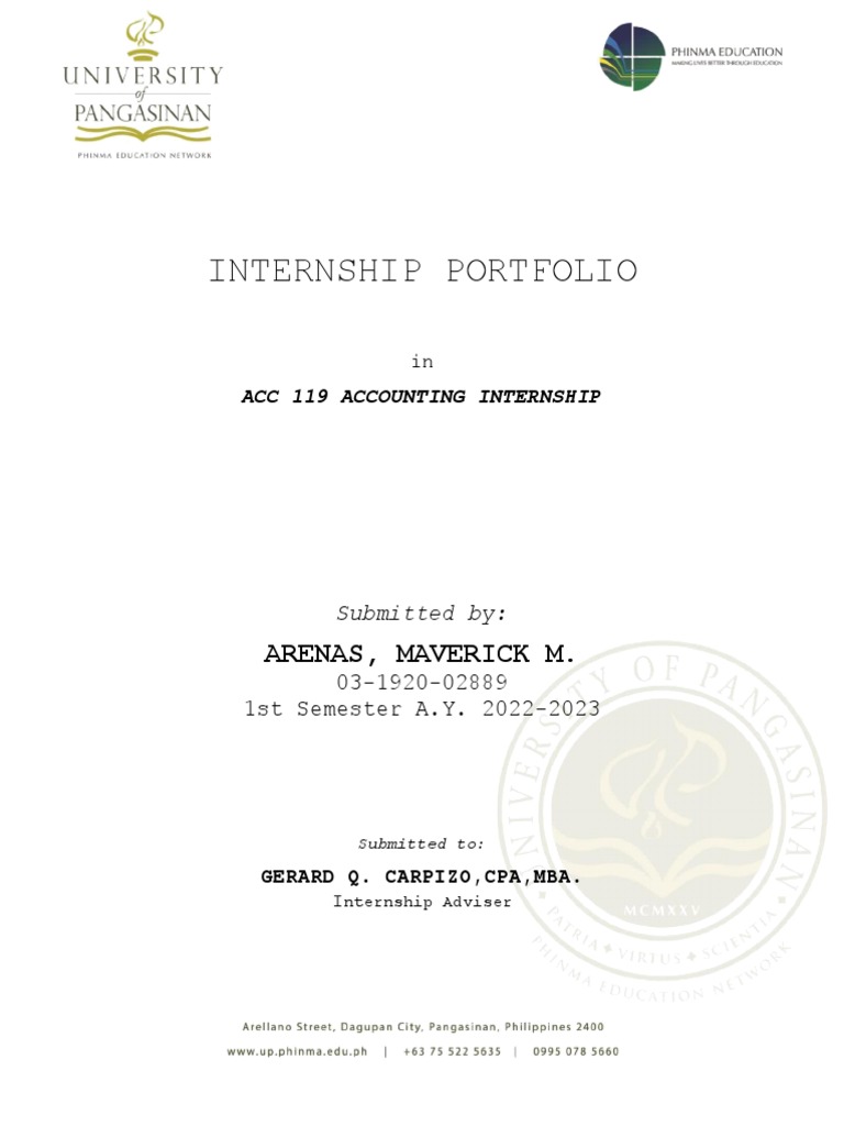 Portfolio Part 1 | PDF | Internship | Job Hunting