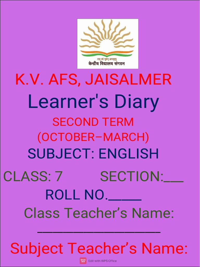Learner's Diary 7 Class Science 2021-22 | PDF