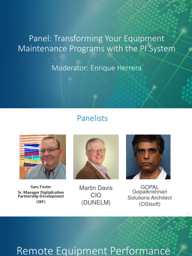 Transforming Your Equipment Maintenance Programs With The PI System | PDF | Bearing (Mechanical ...