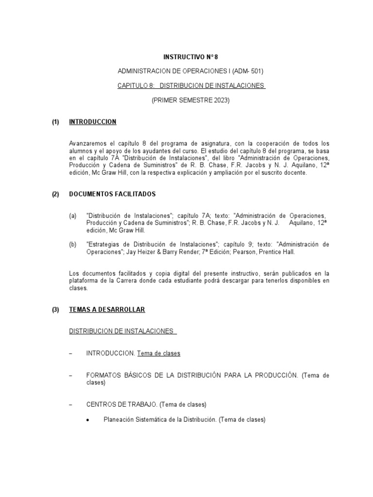 Adm-501 8º Instruc. 2023 P | PDF