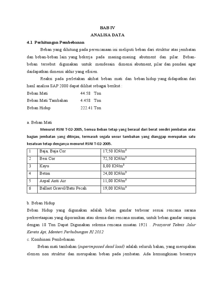 BAB IV Skripsi Teknik Sipil | PDF